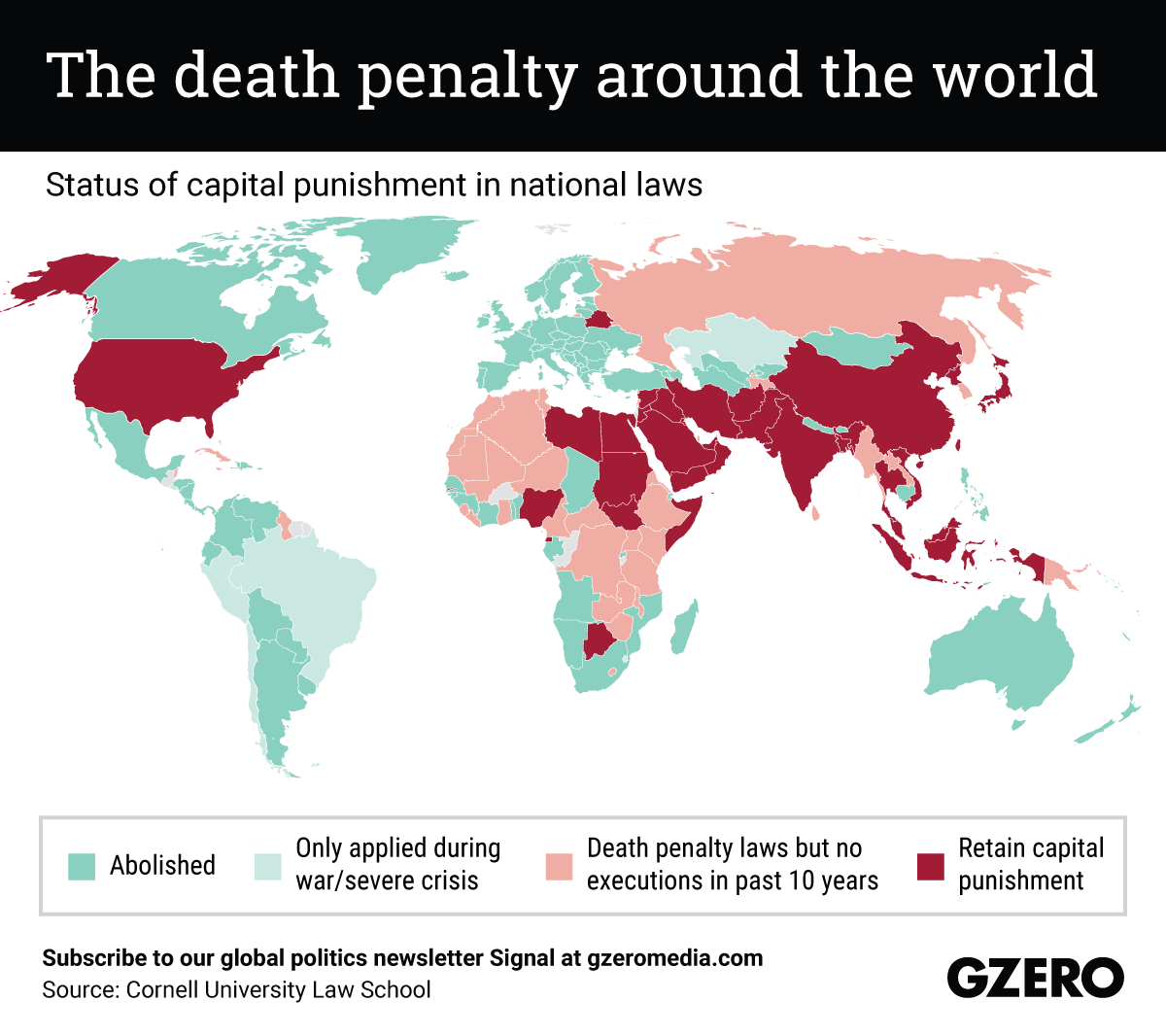 The Graphic Truth: The death penalty around the world - GZERO Media